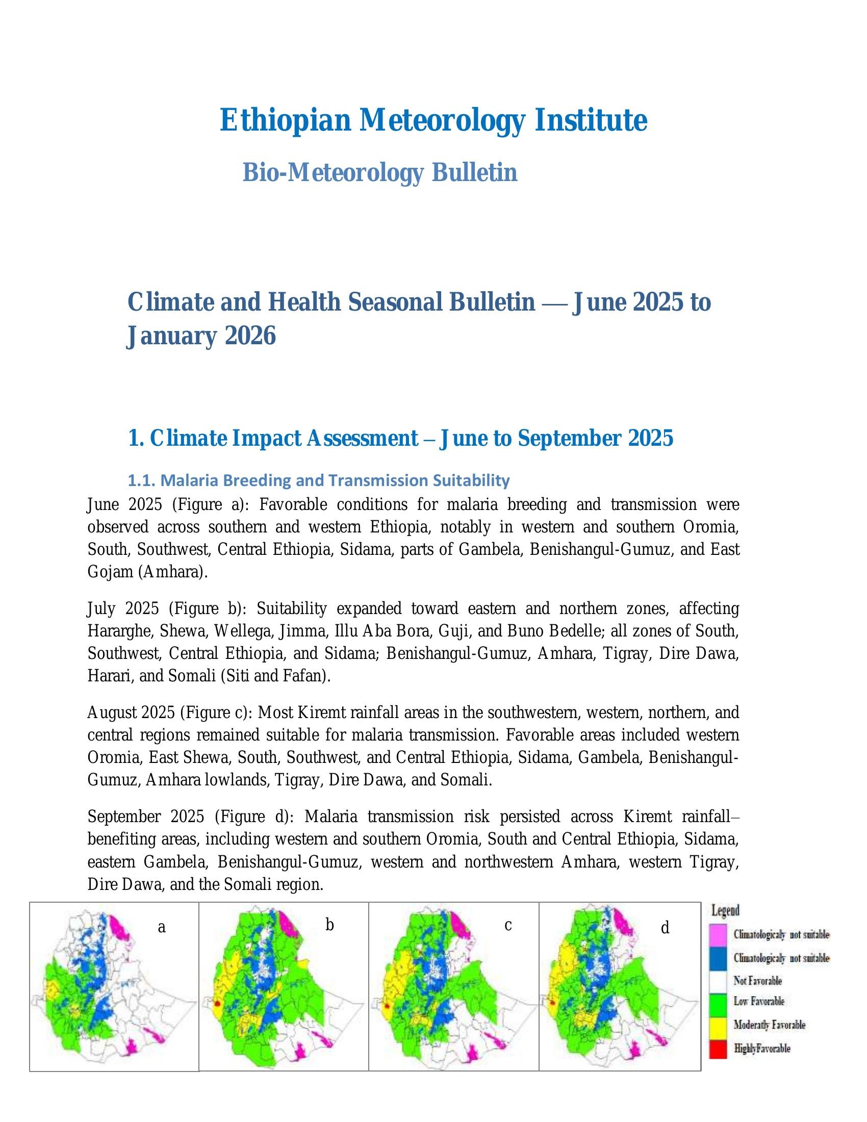 Kiremt 2025 Assessment and Bega 2025/26Forecast