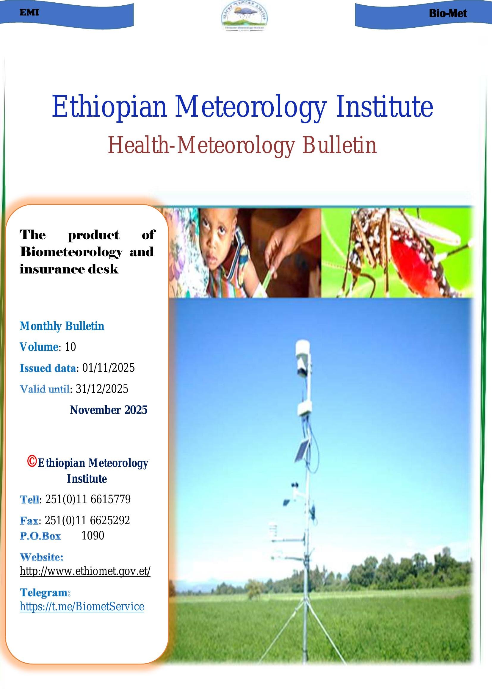 Monthly Health Met Bulletin October 2025