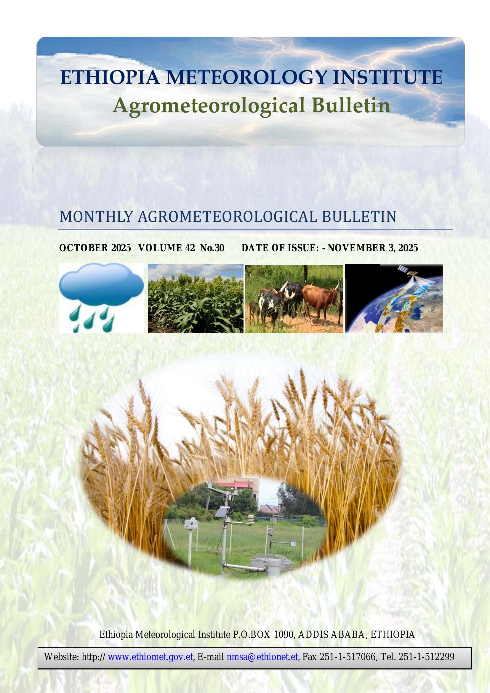 Monthly Agromet Bulletin October 2025