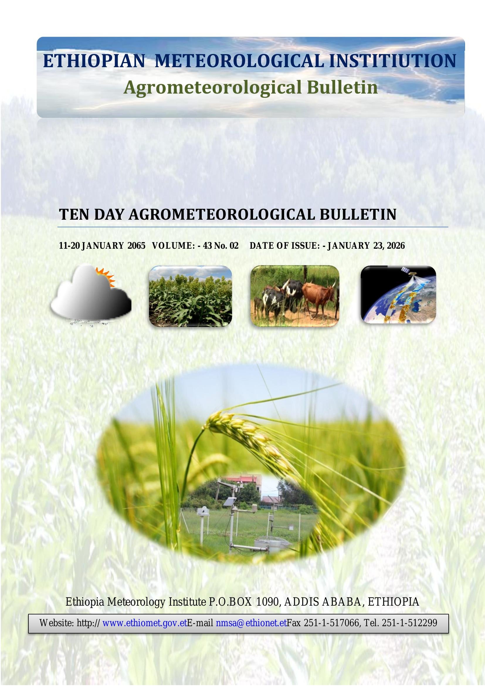 Ten Day Agromet Bulletin